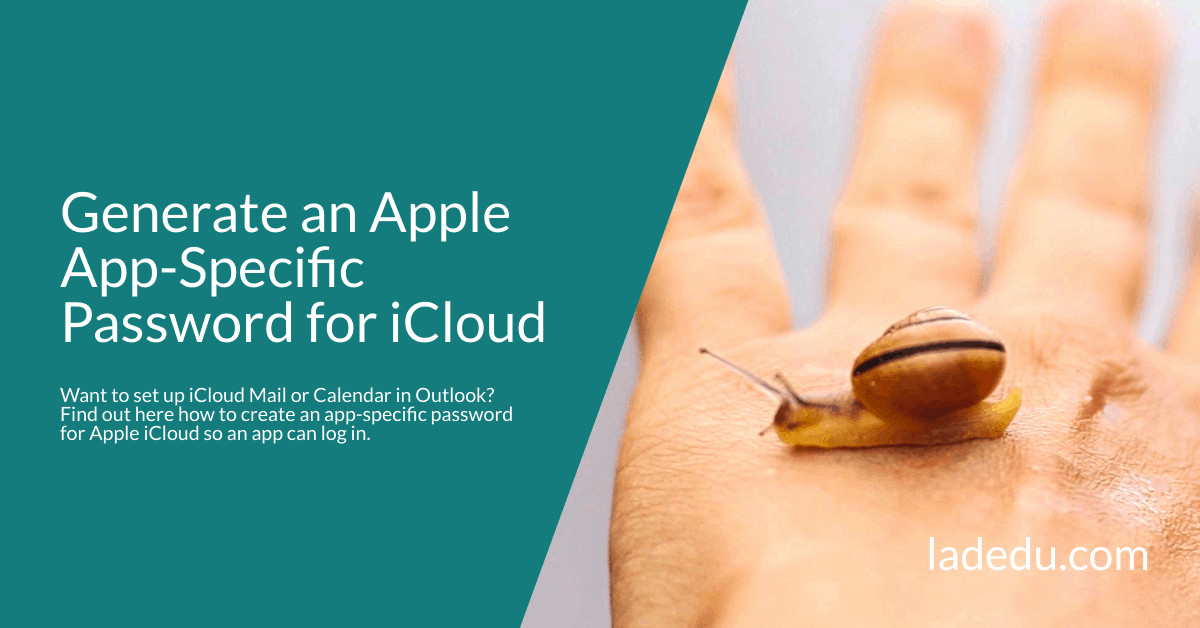 How to Generate an App-Specific iCloud Password - La De Du